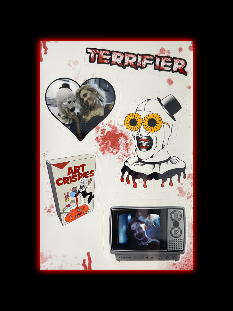 Almost Ghosts - "Miles County Clown" 5 Sticker Sheet